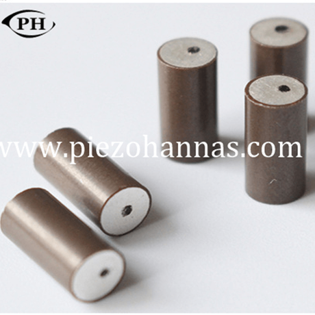 high sensitivity piezo cylinder transducer in series for thickness ...